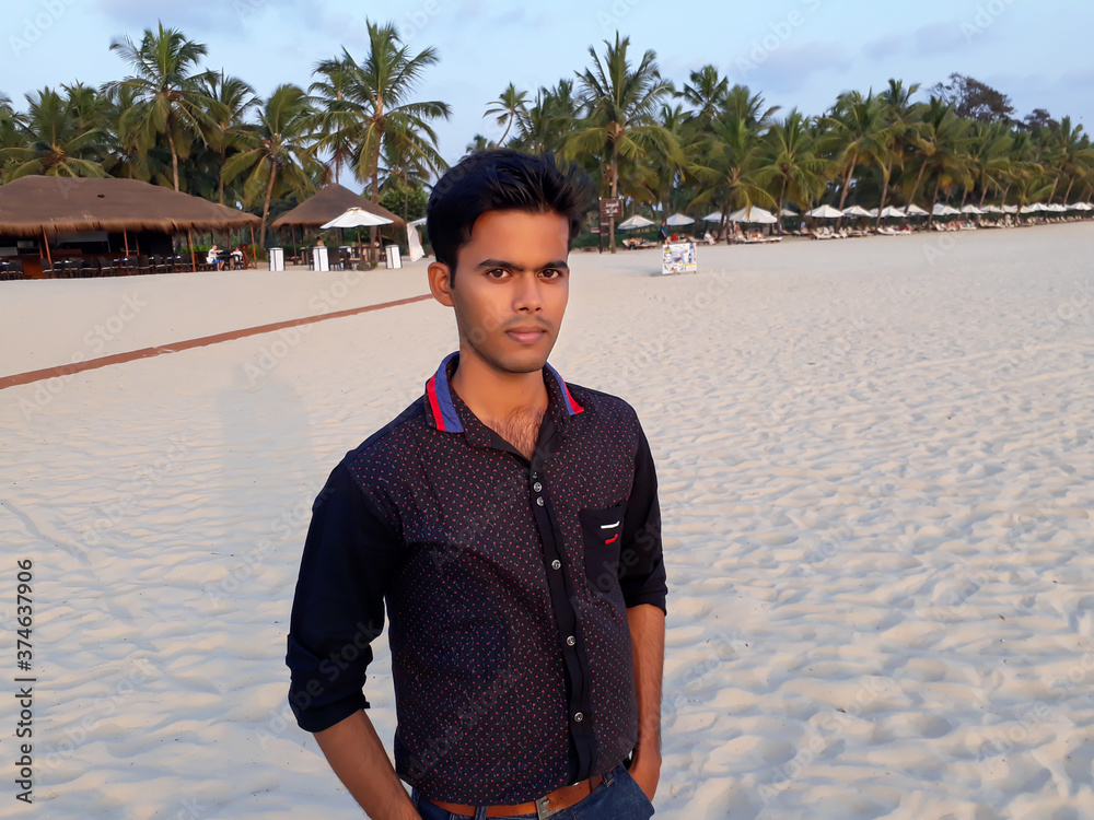 handsome young man, Young Indian men in the beach, Indian fashion ...