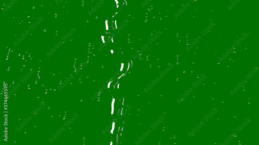 Close-Up. Realistic rain and water droplets with chroma key green ...