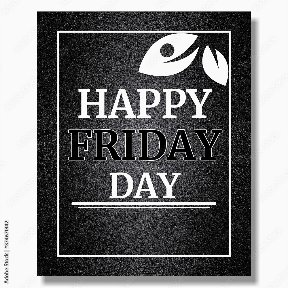 Happy friday poster design Stock Illustration | Adobe Stock