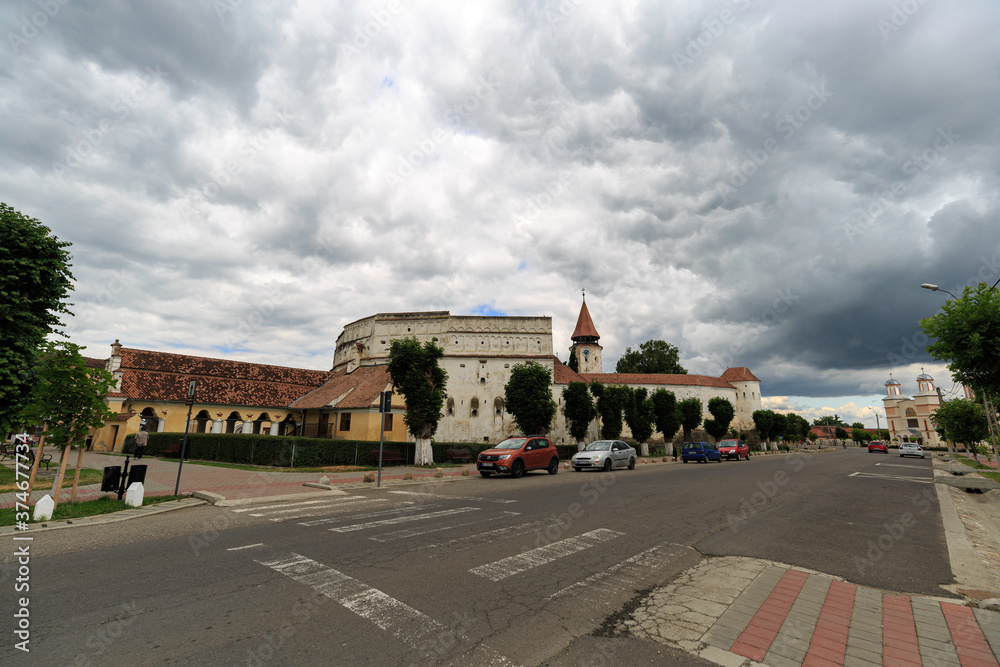 Prejmer, Romania, 7,2019; Fortified church, one of the best preserved ...