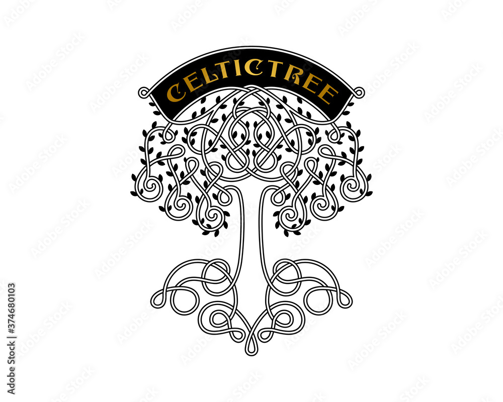 Celtic Oak Tree Design
