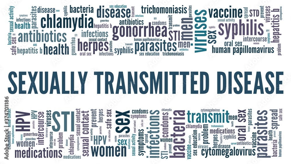 Sexually transmitted disease - STD vector illustration word cloud ...