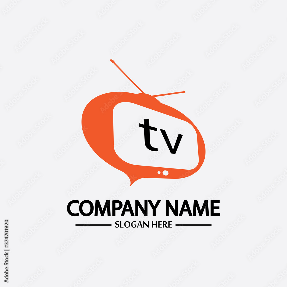 Tv Logo Design Media Technology Symbol Television,television media play ...