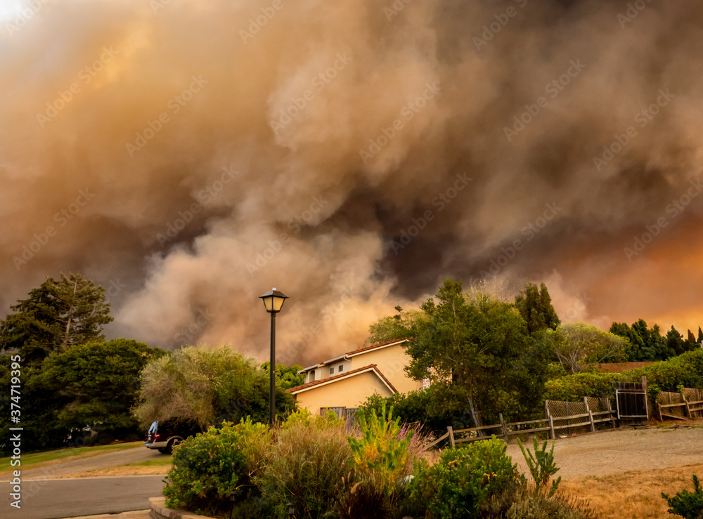 The California "River Fire" of Salinas, in Monterey County, was ignited ...