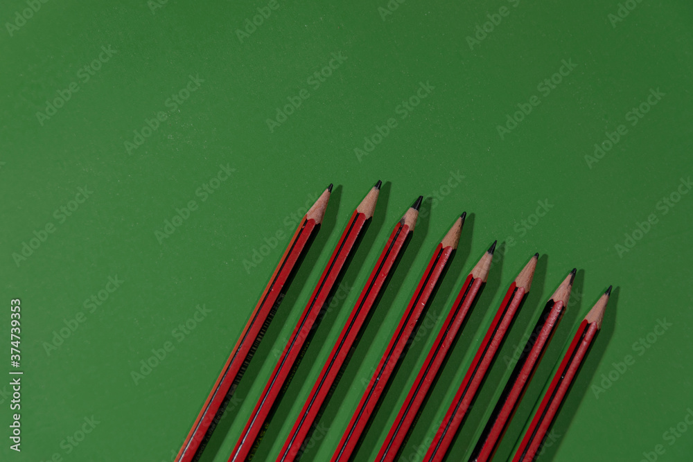 colored pencils concept art back to school, class time, school ...