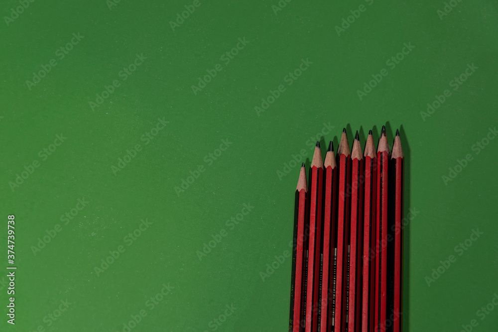colored pencils concept art back to school, class time, school ...