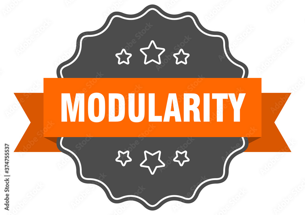 modularity label. modularity isolated seal. sticker. sign Stock Vector ...