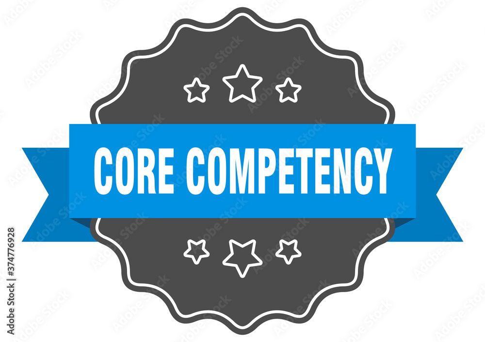 core competency label. core competency isolated seal. sticker. sign ...