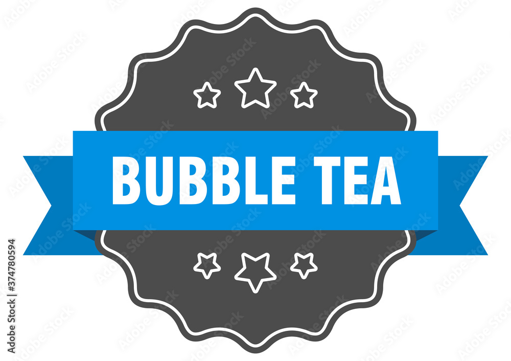 bubble tea label. bubble tea isolated seal. sticker. sign Stock Vector ...