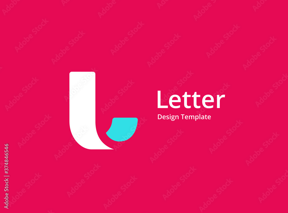 Vetor de Letter L logo icon design template elements do Stock | Adobe Stock