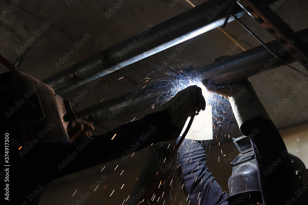 Foto de welding, construction welding, metal welding, pipe welding ...
