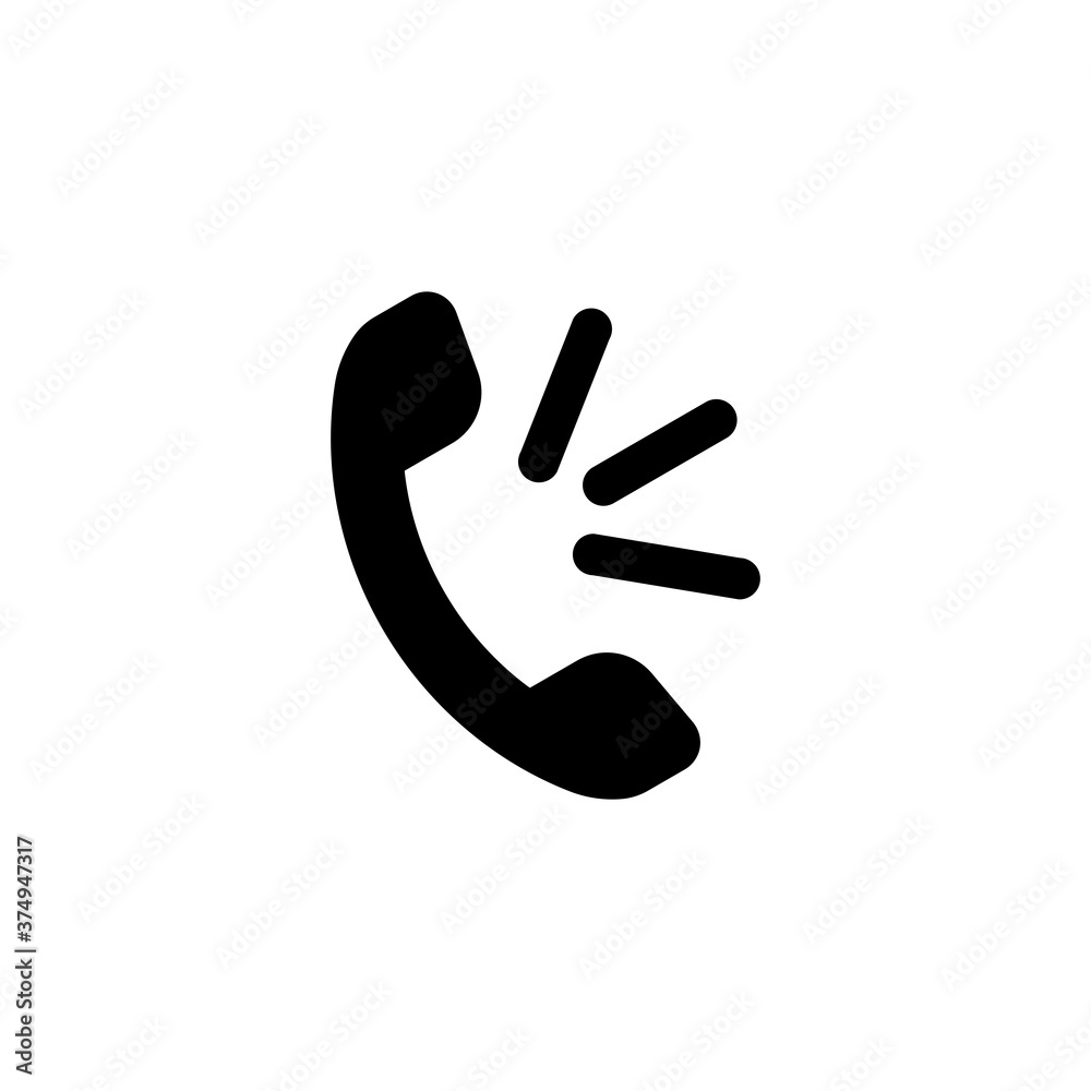 Phone icon vector. Call icon for web and mobile app. Handset vec Stock ...