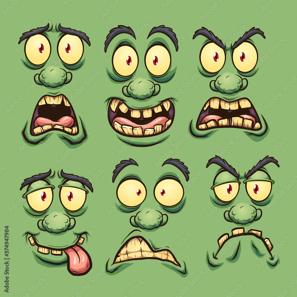 Monster Face Clip Art
