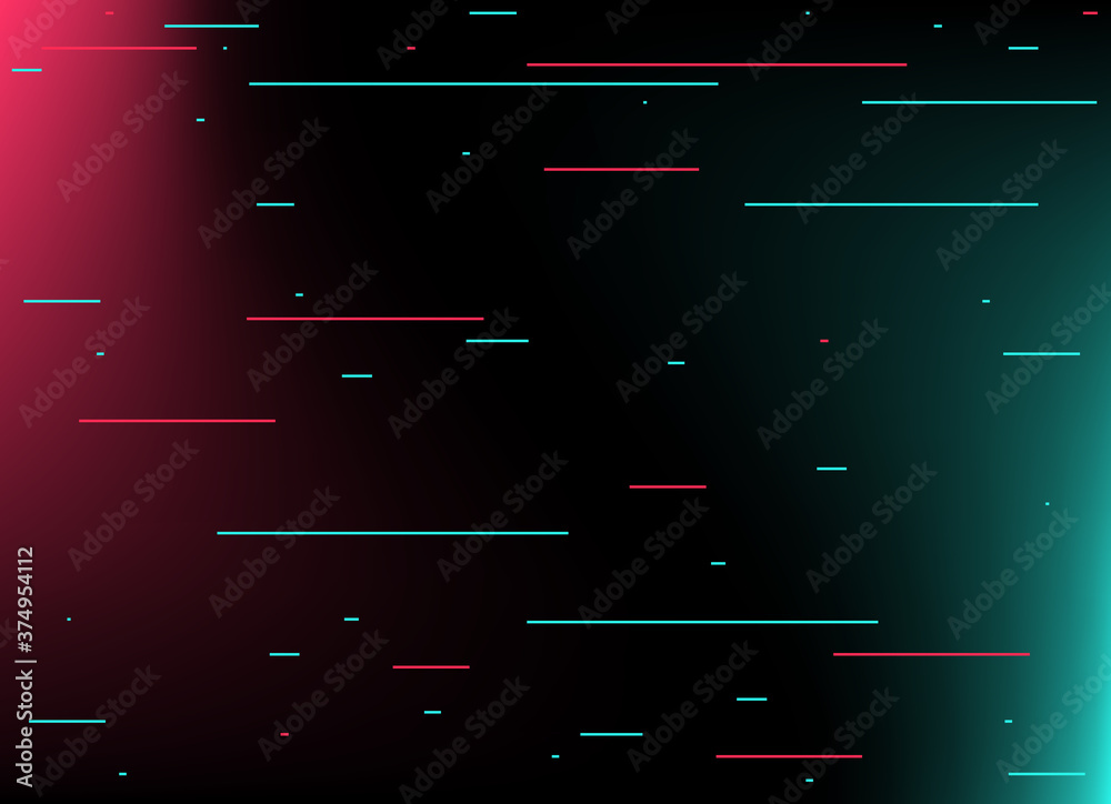Abstract glitch TikTok background. Vector illustration. Abstract ...