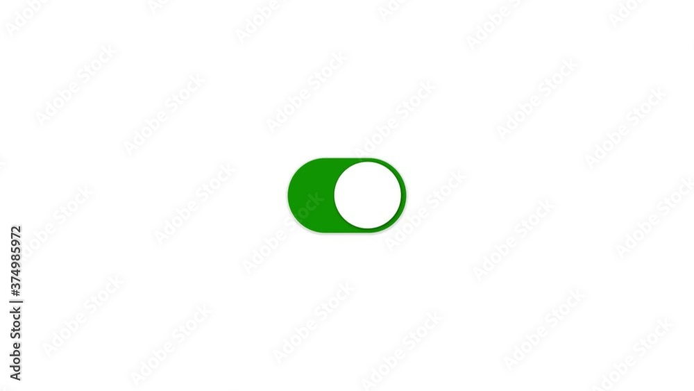 computer animation, graphics, template. drawn cursor or button turns on ...