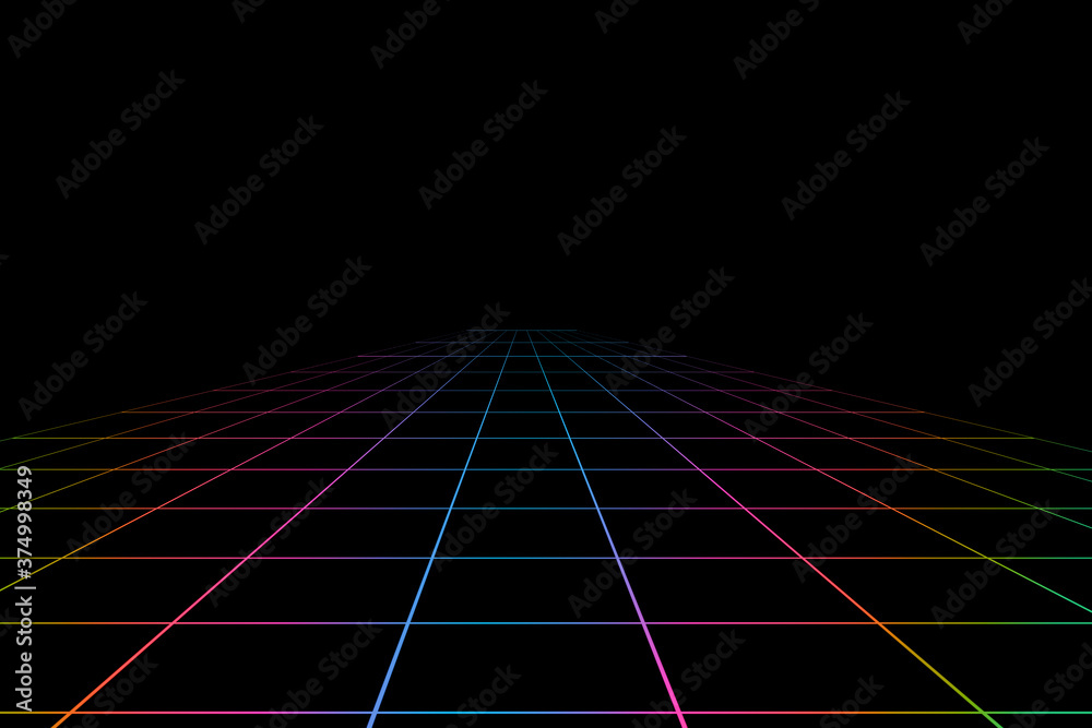 An abstract rainbow colored grid background image. Stock Illustration ...