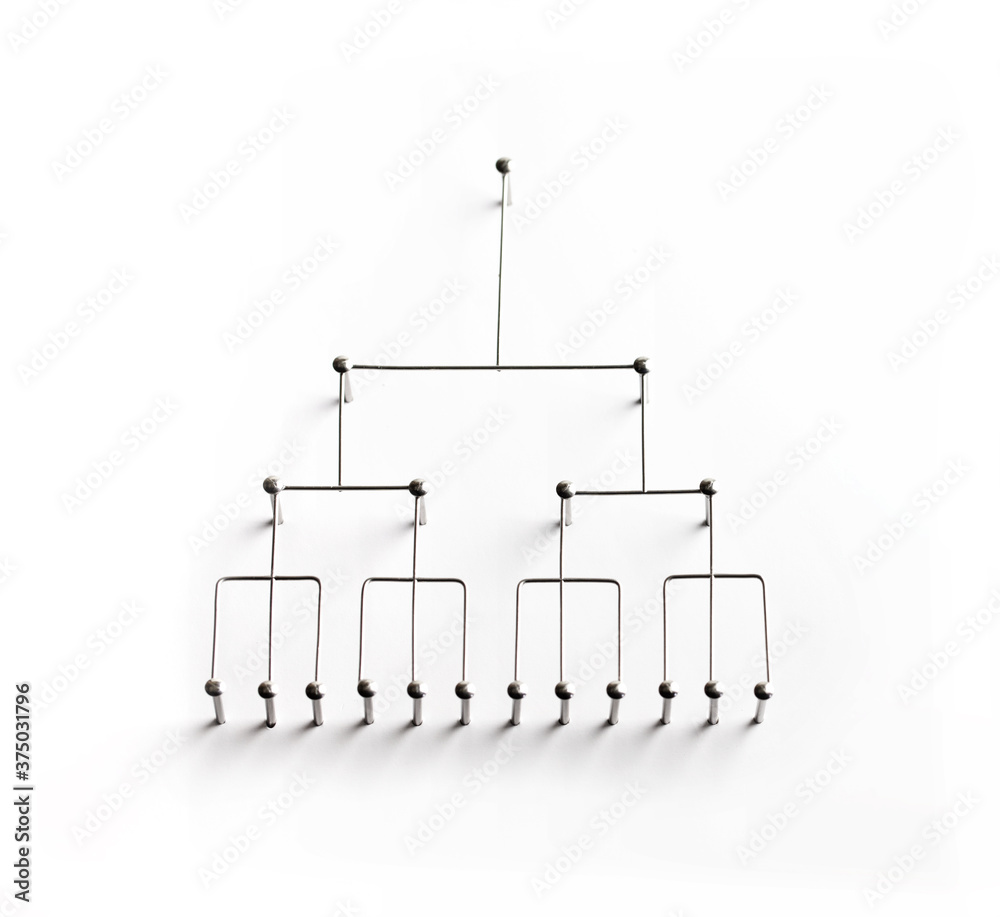 Poster Hierarchy, command chain, company / organization structure or ...