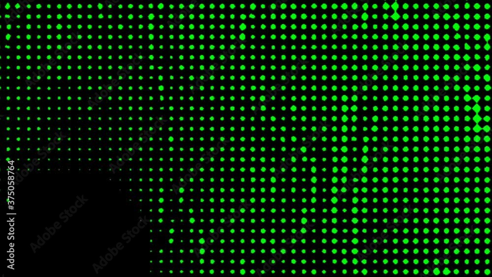 Halftone dot pattern green color gradient texture with digital tech ...