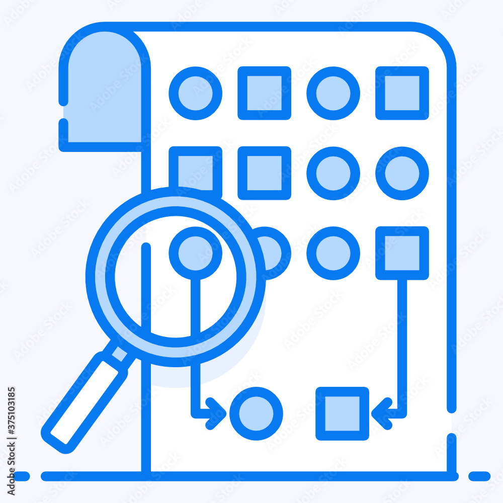 An icon design of qualitative data, data visualization Stock Vector ...