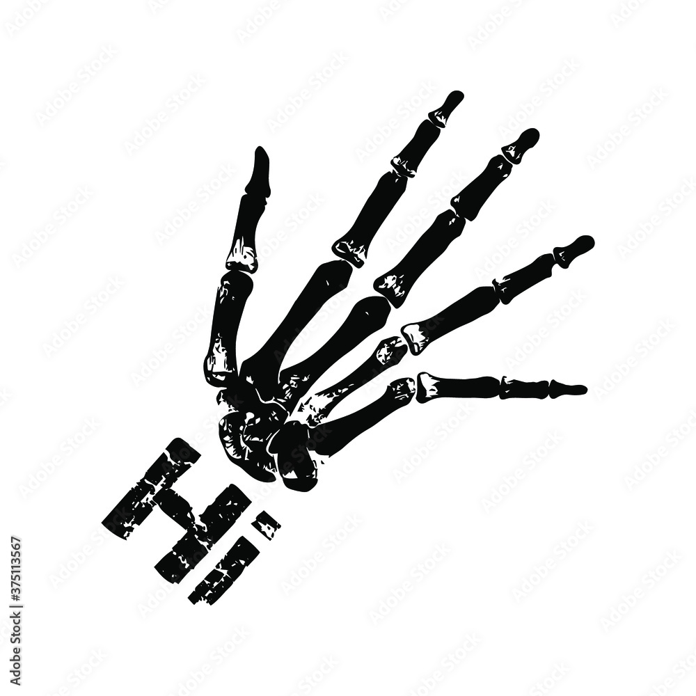 human hand bones icon vector from body parts collection Stock Vector ...