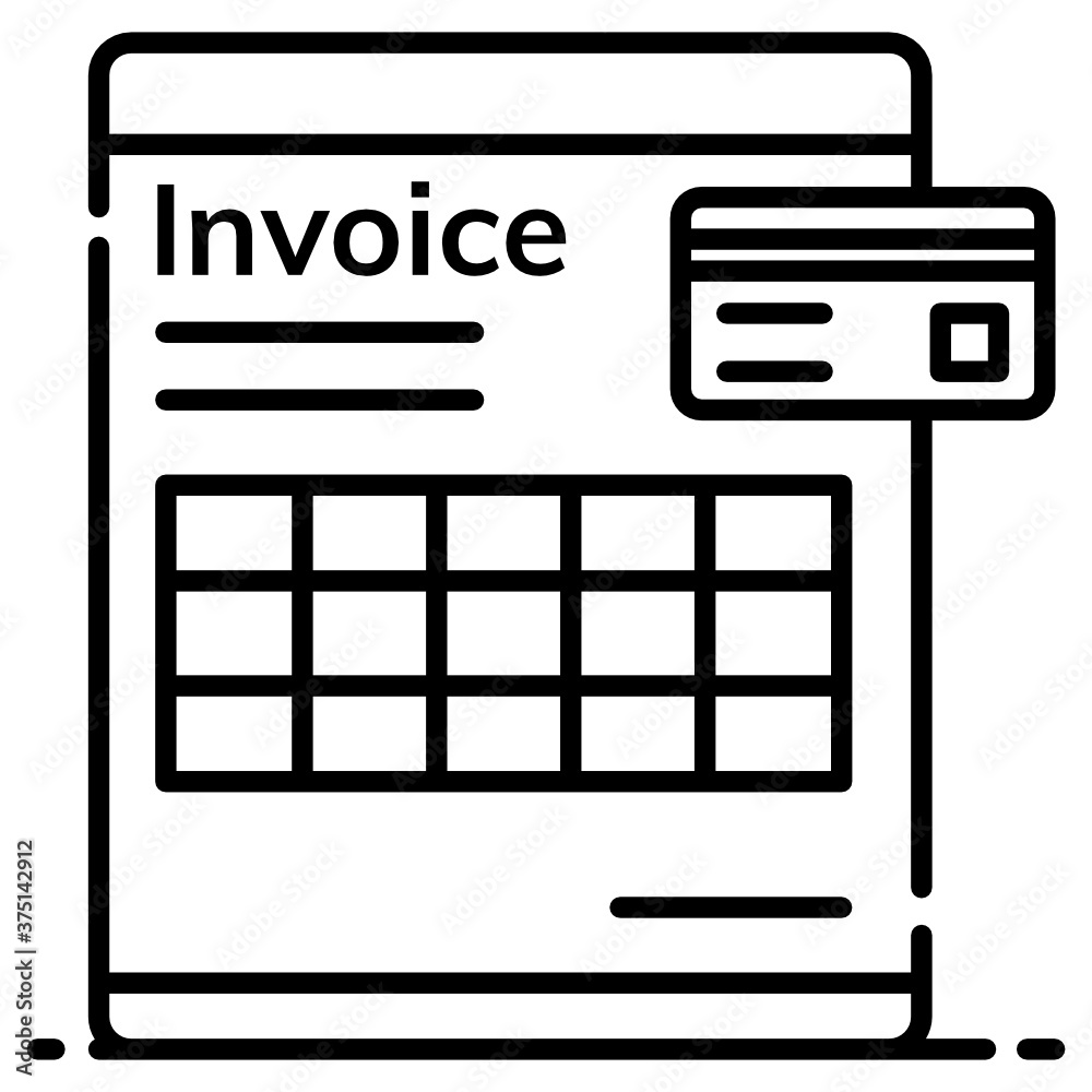 Design of proforma invoice, receipt in style Stock Vector | Adobe Stock