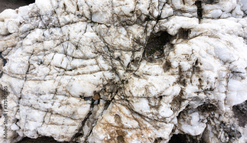 White quartz boulder background. White crystals texture. Design ...