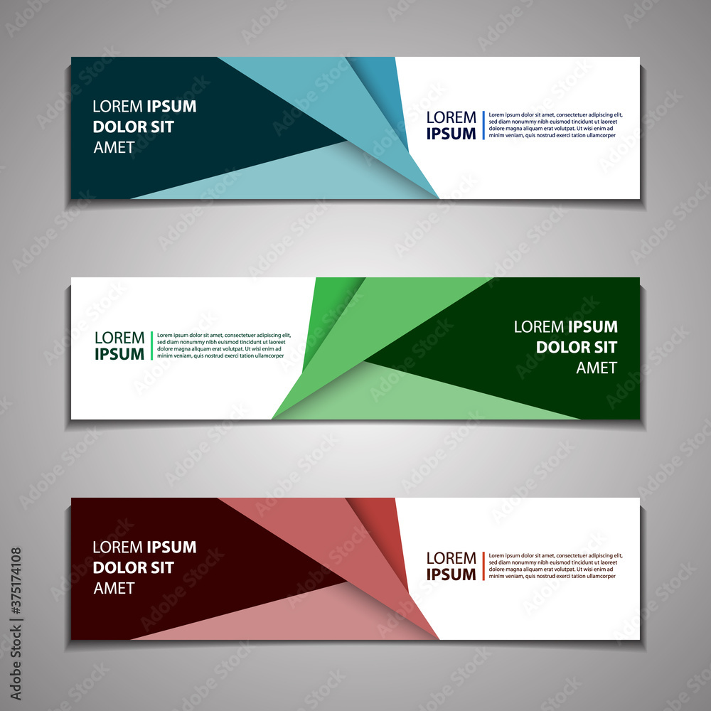 Label Banner Background Modern Business Corporate Template Design Web ...