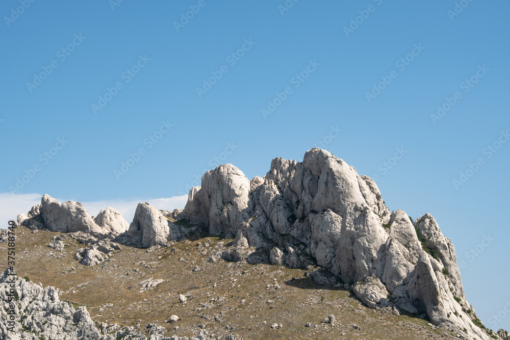 Tulove grede are a strange karst phenomenon on Velebit Nature Park ...