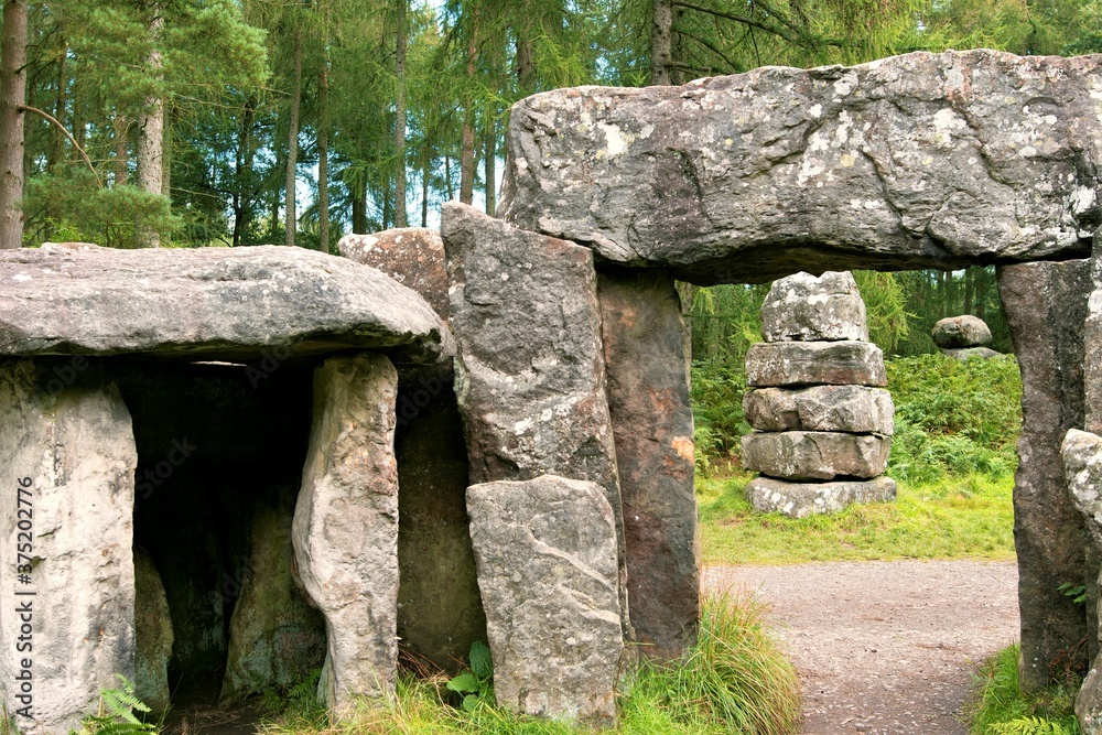Segment of the Druid's Temple, Swinton Estate, Swinton, Ripon, North ...