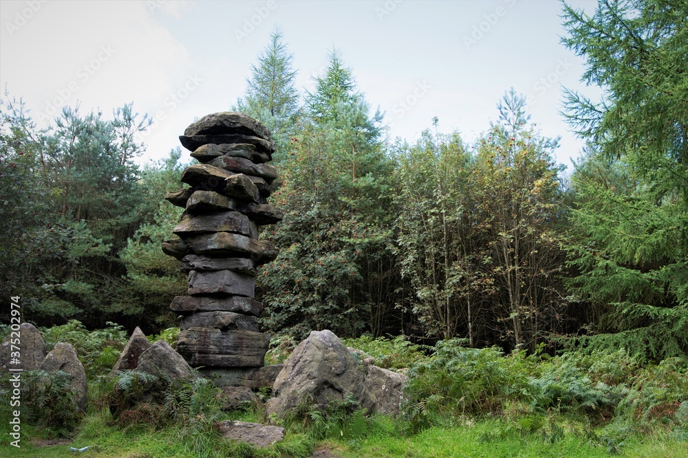 The Symbol of Deity, at the Druid's Temple, Swinton Estate, Swinton ...