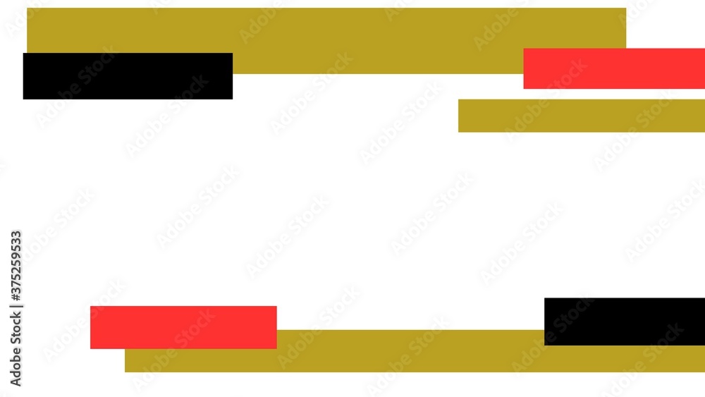 Official card design with thick horizontal lines in different colors ...