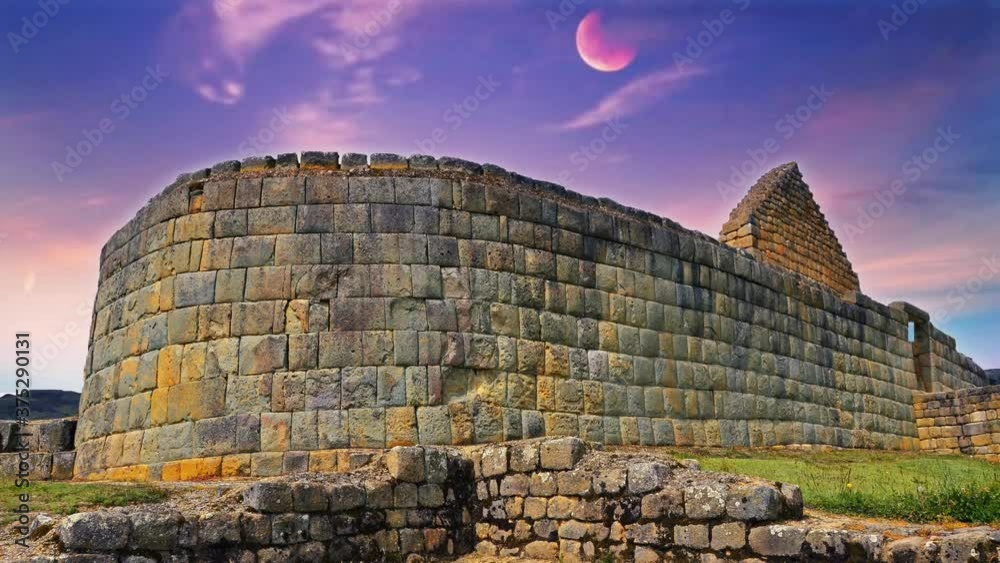 Magníficas ruinas Incas de Ingapirca en la provincia de Cañar, Ecuador ...