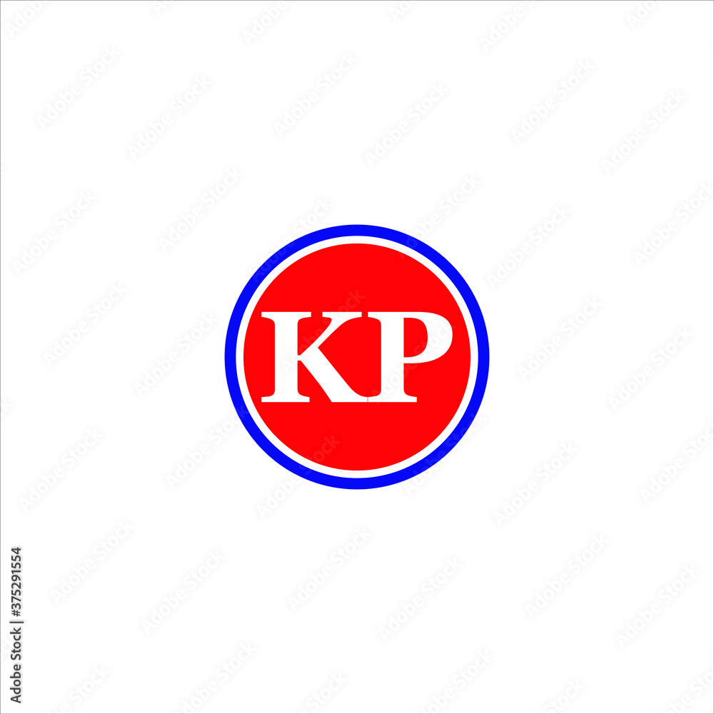 K P letter logo creative design Stock Vector | Adobe Stock