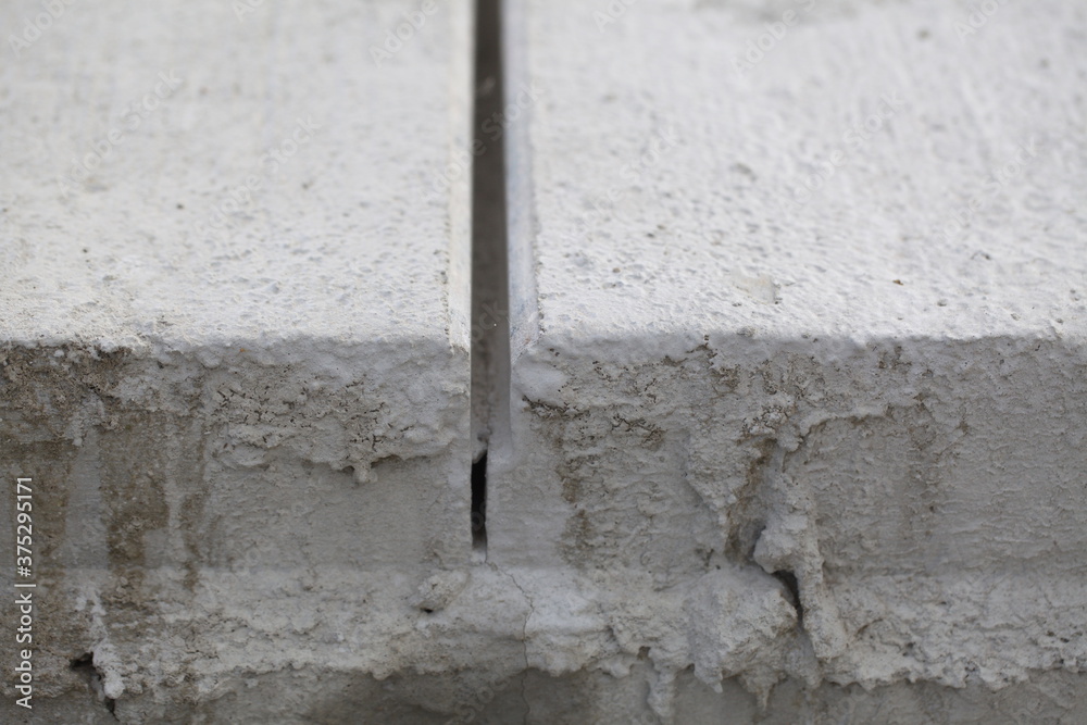 expansion joint construction of a cement road. washed concrete ...
