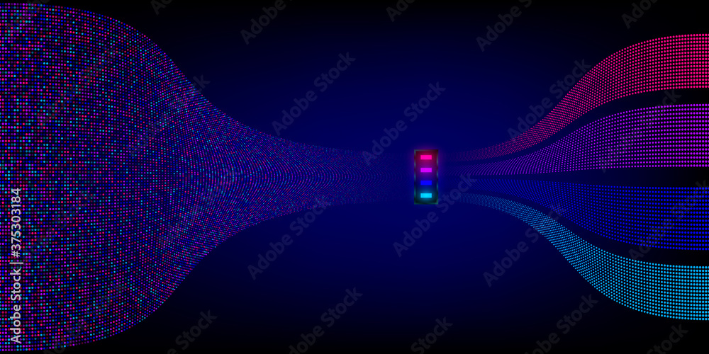 Visualization Of The Big Data Analysis Process A Sorting Machine Of Binary Code Information