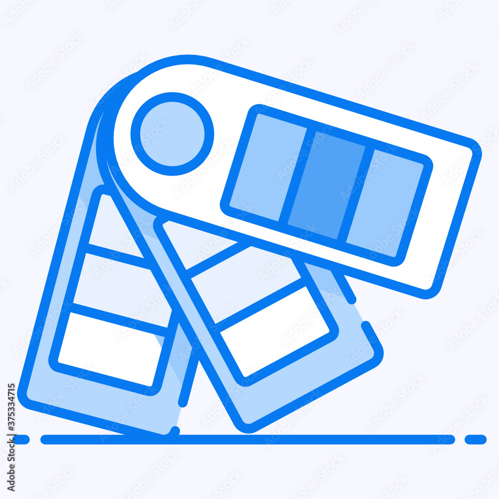 Different colors paint samples, paint swatches or color palette Stock ...