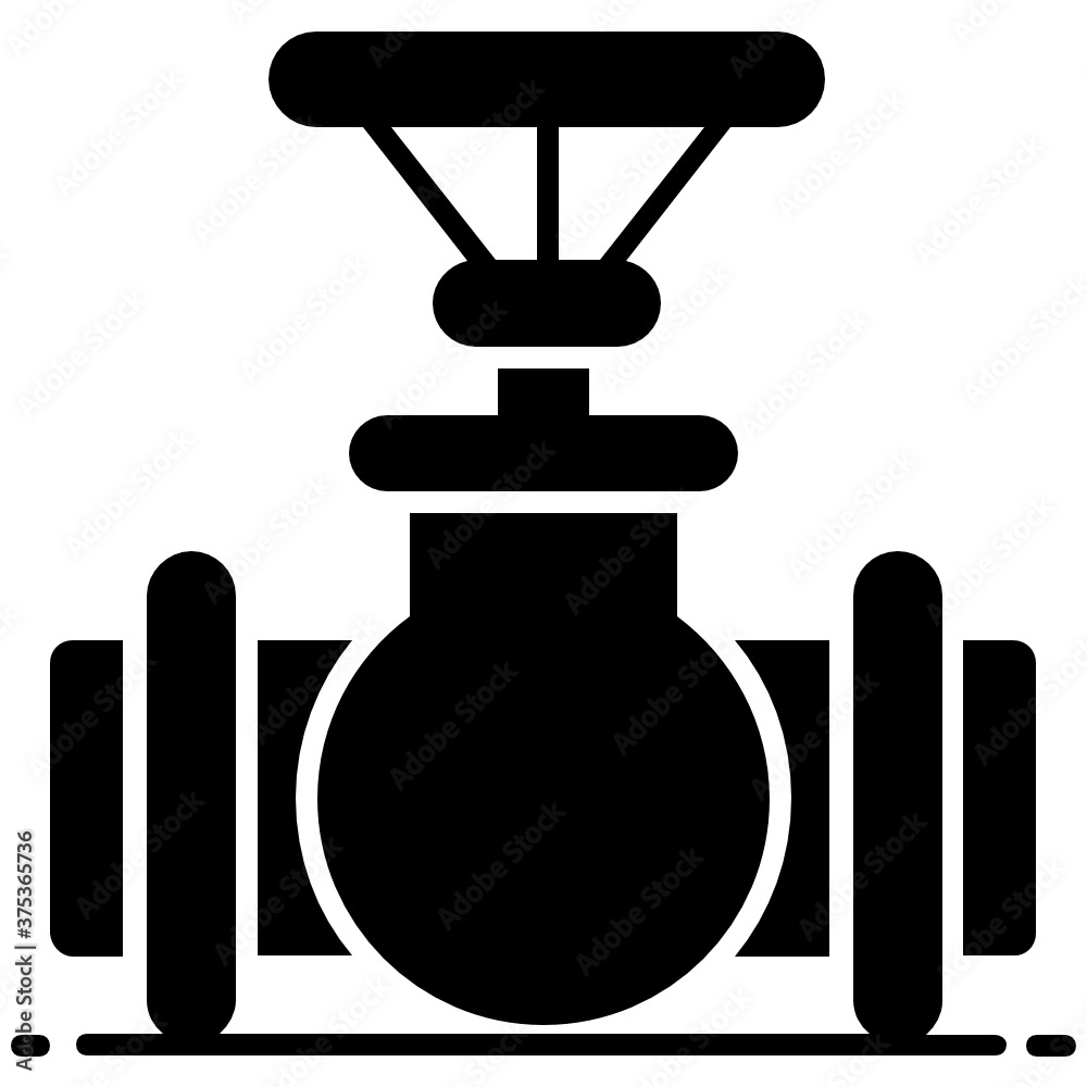 Pressure relief pipe vale, vector in style Stock Vector | Adobe Stock