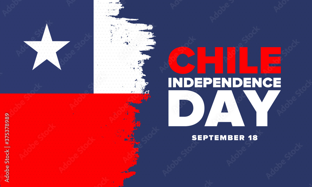 Chile Independence Day. Happy national holiday Fiestas Patrias. Freedom ...