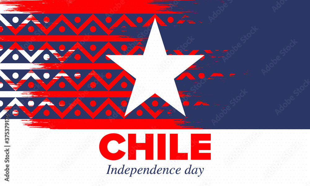 Chile Independence Day. Happy national holiday Fiestas Patrias. Freedom ...