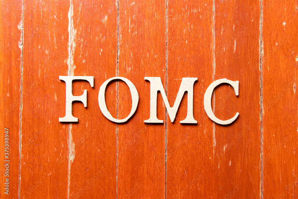 Alphabet letter in word fomc (abbreviation of federal open market ...