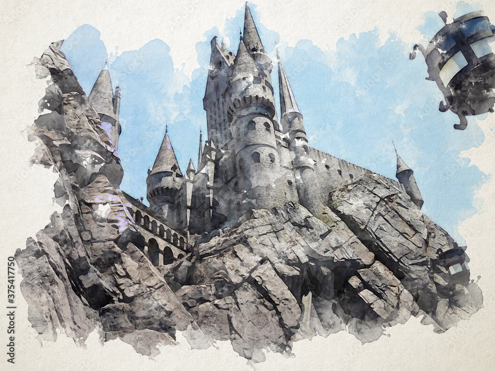 Evil Castle Drawing