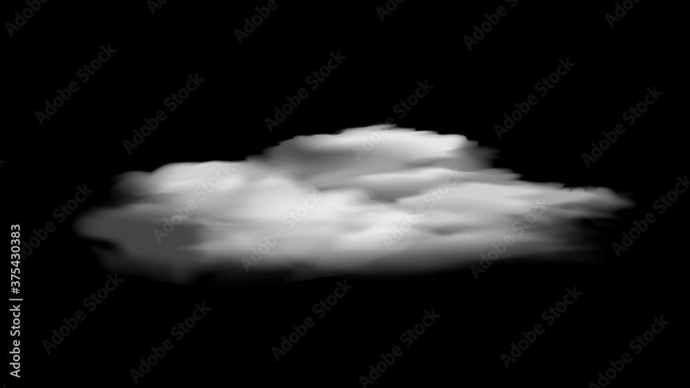 Realistic puffy fluffy white clouds on the transparent background. Soft white clouds form with ...