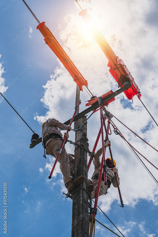 The lineman used tie stick to carve the tie wire used to wrap the ...