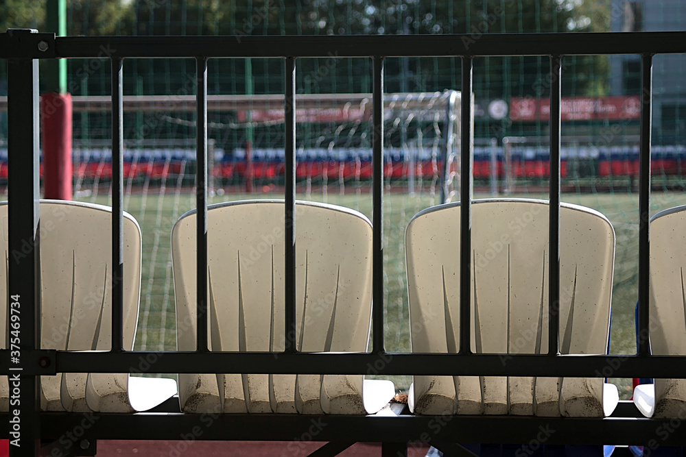 spectator seats in a small club stadium Stock Photo | Adobe Stock