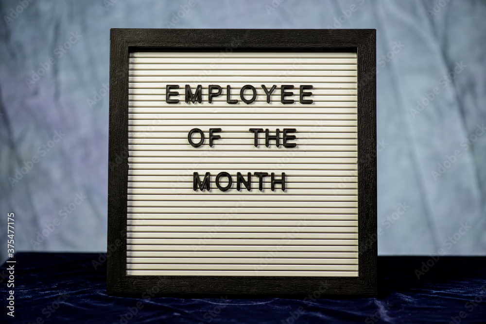 Employee of the month sign Stock Photo | Adobe Stock