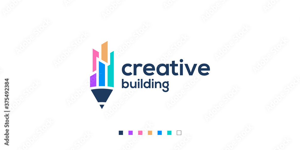 Creative building logo design vector template, modern logo concept ...