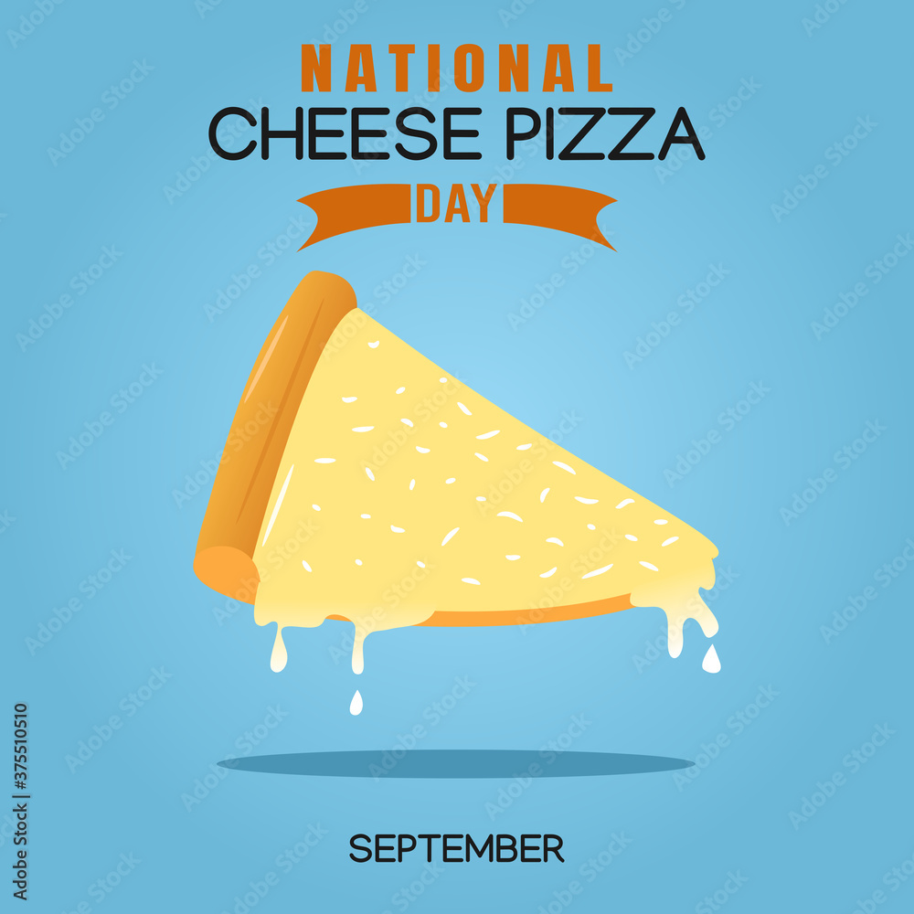 vector graphic of national cheese pizza day good for national cheese ...