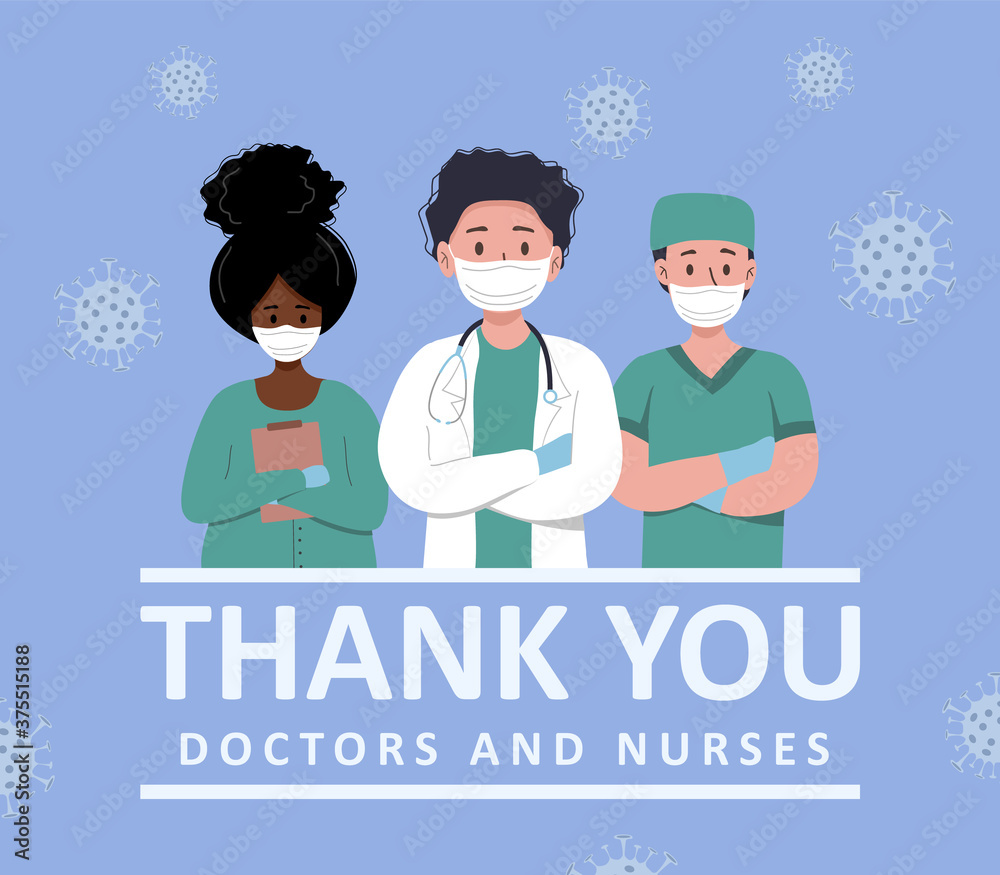 Thank you to the doctors and nurses for their help and saved lives. Set ...