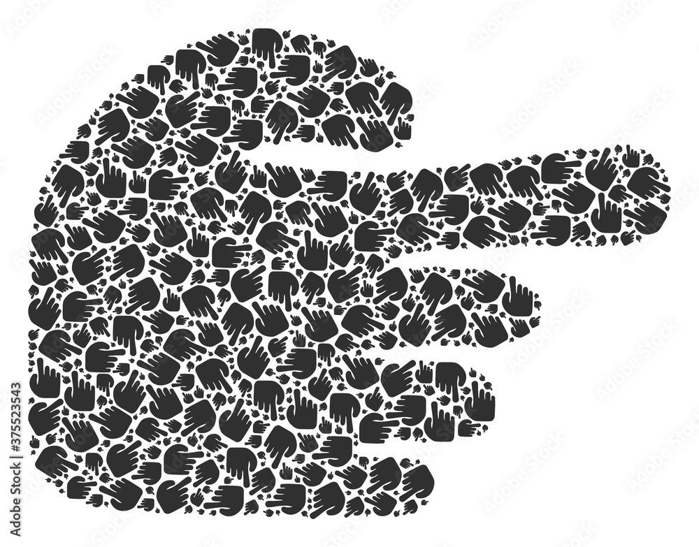Vector index finger mosaic is composed of repeating self index finger ... Vector index finger mosaic is composed of repeating self index finger ...