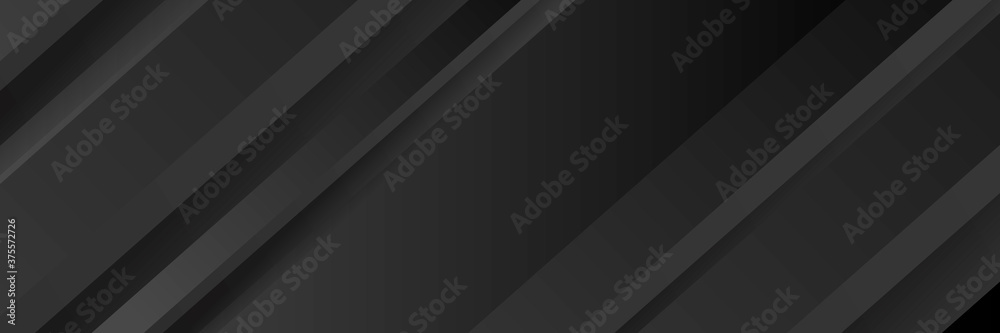 Black abstract banner background with dark concept. Vector Illustration ...